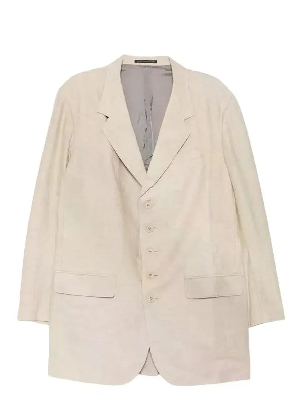 Yohji Yamamoto Single-breasted Blazer - Neutrals