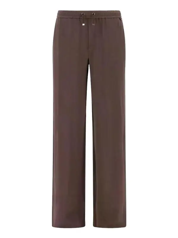 Herno Straight Leg Trousers - Brown