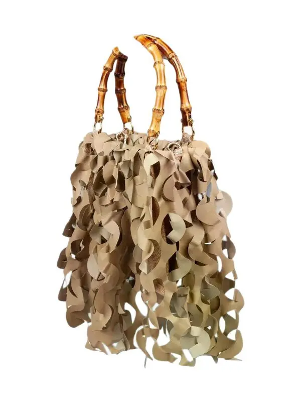 LA MILANESA Oceano Bamboo-handle Tote Bag - Neutrals