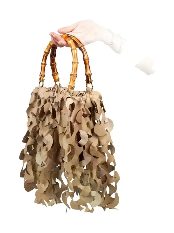 LA MILANESA Oceano Bamboo-handle Tote Bag - Neutrals