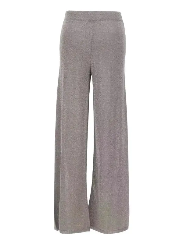 KANGRA Elasticated Wide Leg Palazzo Pants - Grey
