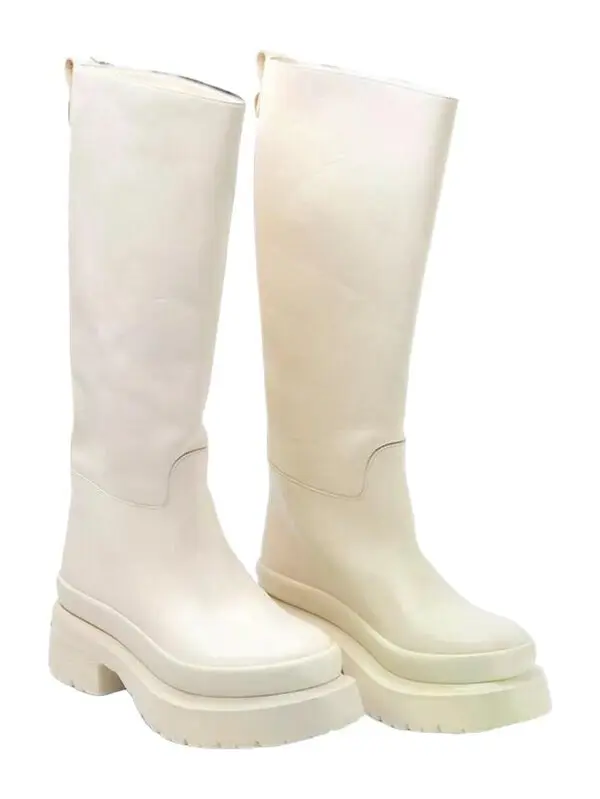 Valentino Garavani One Stud Platform Boots - Neutrals
