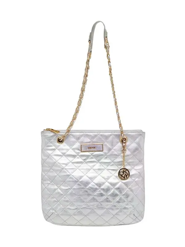Dkny Quilted Shoulder Bag - Silver