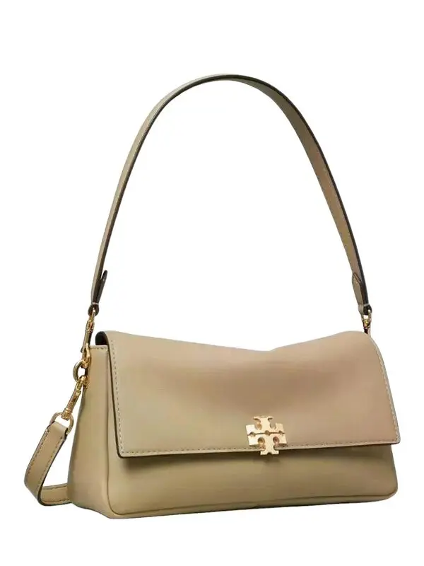 Tory Burch Charlie Logo-plaque Shoulder Bag - Neutrals