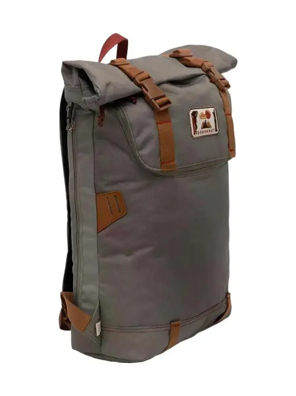 DOUGHNUT Roll-top Buckle-fastening Backpack - Grey