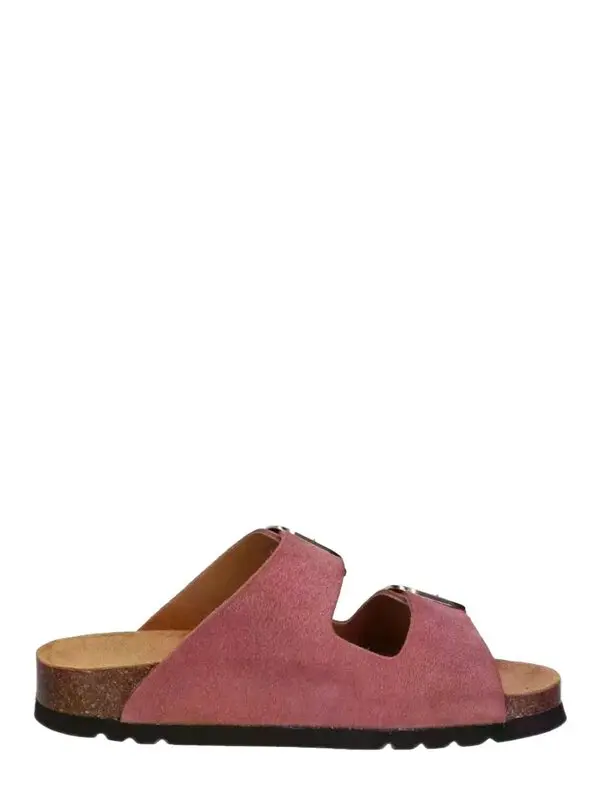 DR. SCHOLL'S SHOES Suede Buckle Sandals - Red