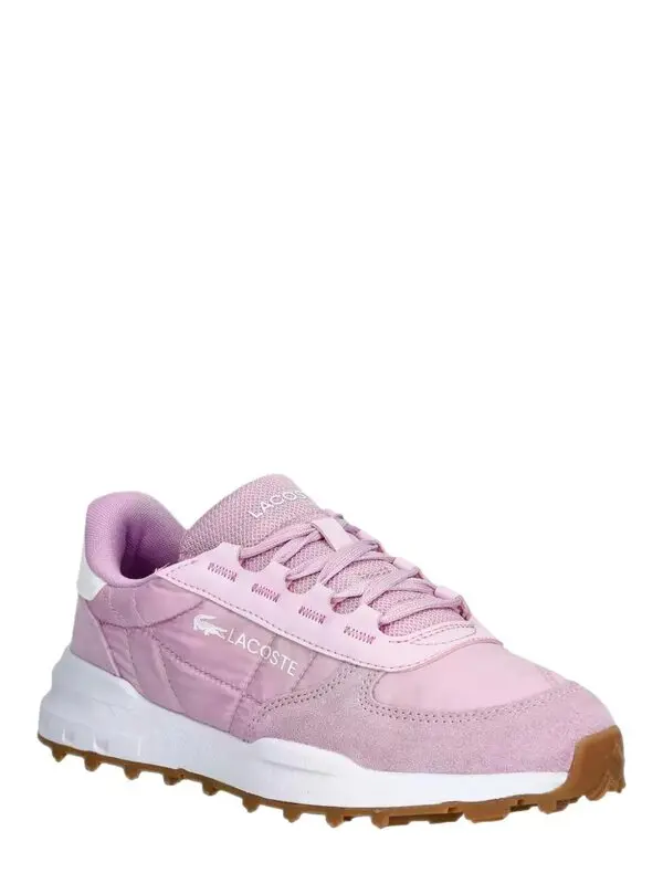 Lacoste Elite Active Evo Sneakers With Quilted Effect And Suede Trim - Pink