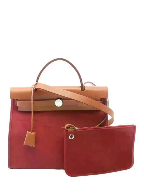Hermès Herbag Pm Two-way Handbag - Red