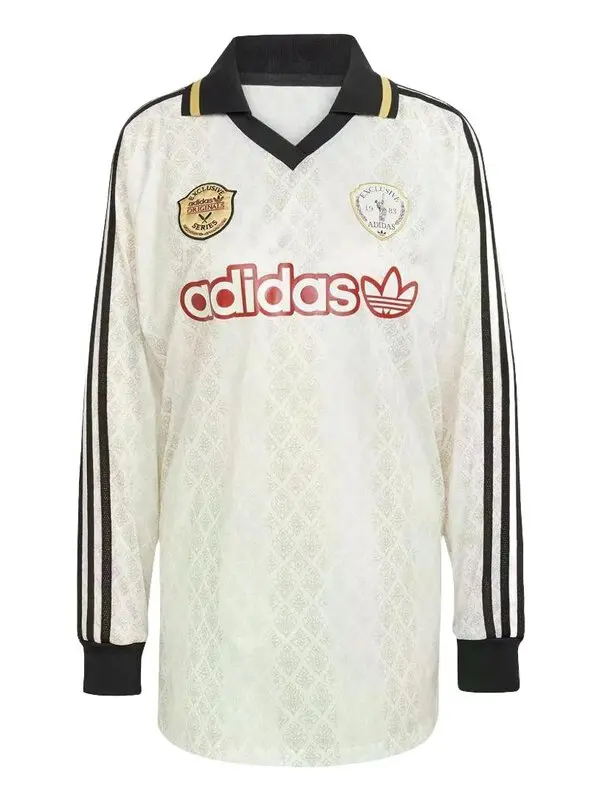 Adidas Retro Sports Long-sleeve Cricket-inspired Jersey - Neutrals