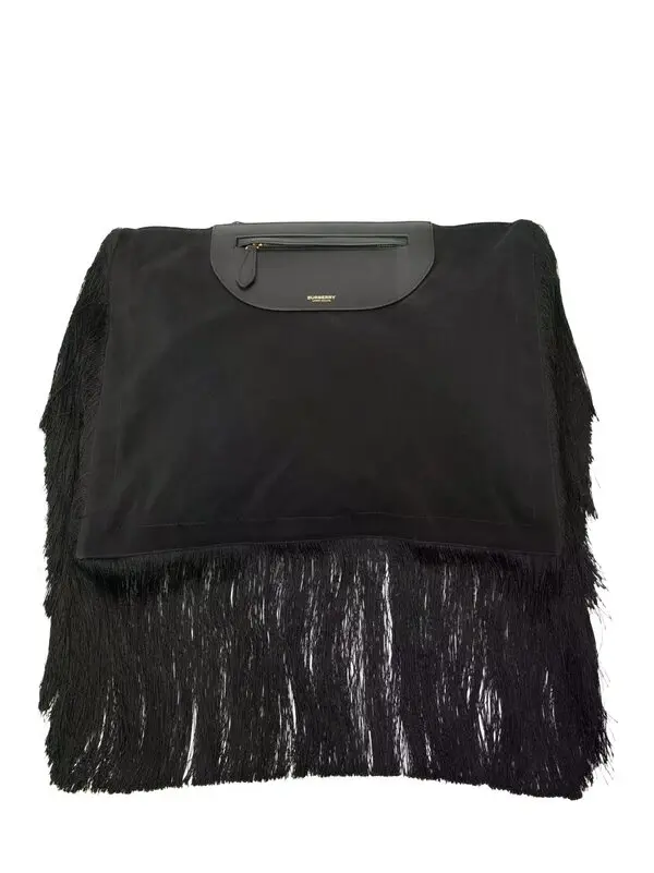 Burberry Olympia Fringe Clutch Bag - Black