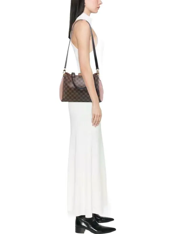 LOUIS VUITTON Damier Ebene Brittany Satchel - Brown