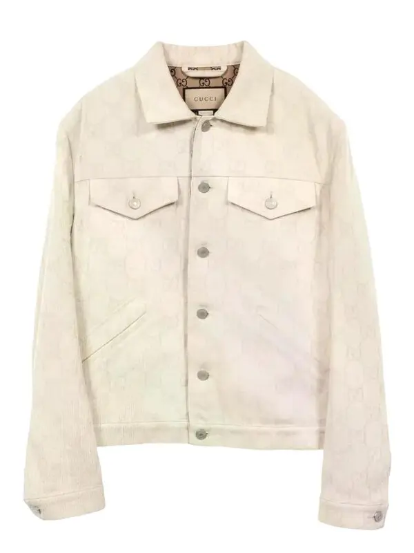 Gucci Gg Jacquard Jacket - Neutrals