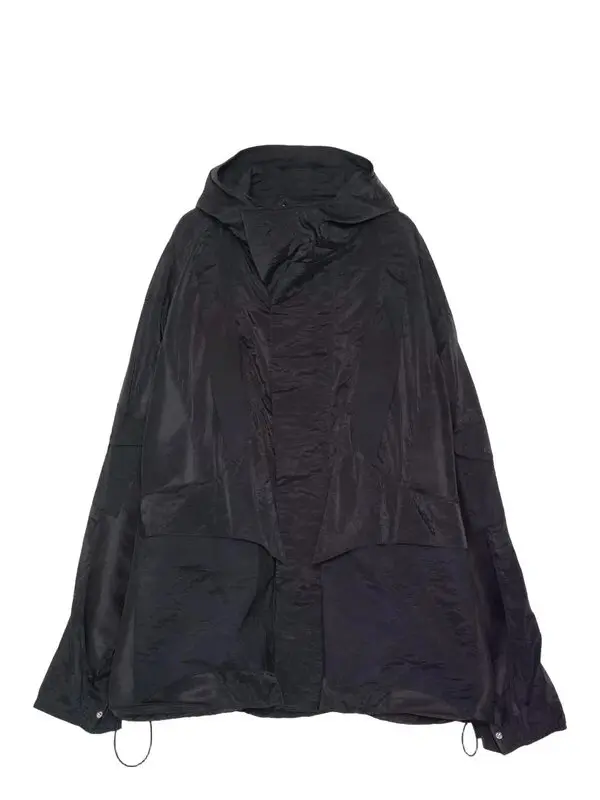 YOSHIOKUBO Hooded Panelled Jacket - Black