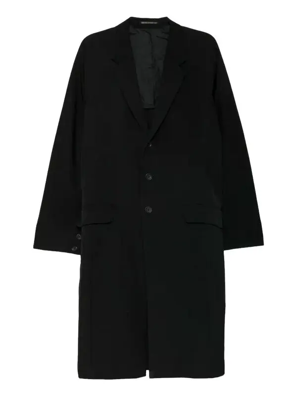 Yohji Yamamoto Gabardine Coat - Black