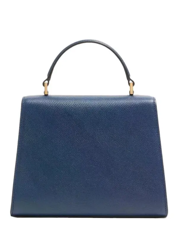 Valentino Garavani Vsling Small Handbag In Grainy Calfskin - Blue