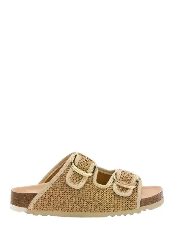 DR. SCHOLL'S SHOES Noelle Buckle-fastening Raffia Sandals - Neutrals