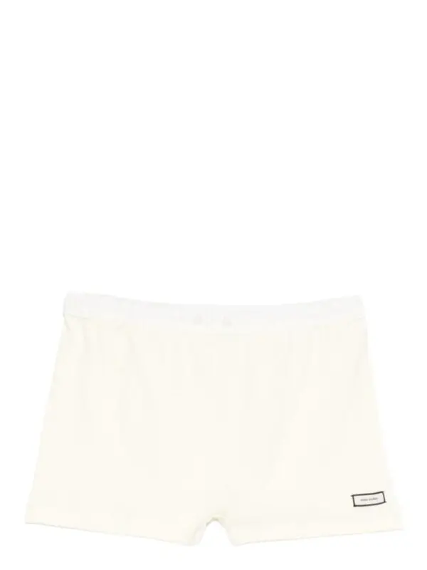 ENTIRE STUDIOS Ribbed Lounge Shorts - White