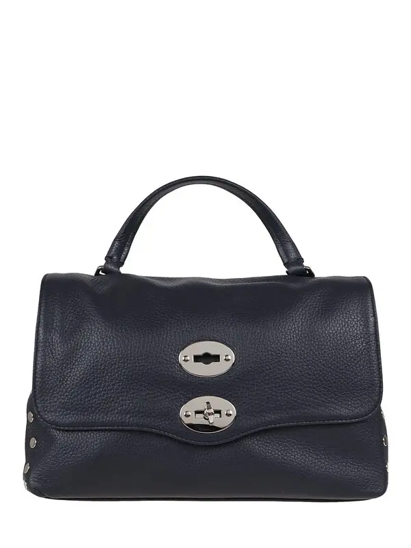 ZANELLATO Postina Twist Lock Small Tote Bag - Black