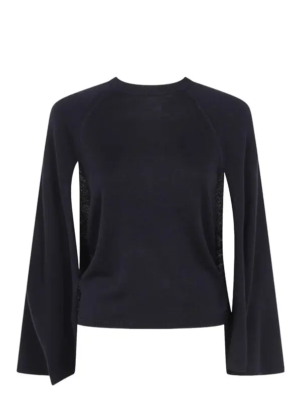 Ralph Lauren Round Neck Long Sleeve Pullover - Black