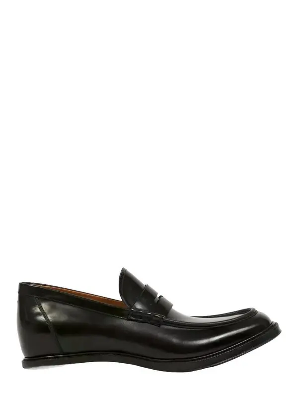 MAISON MARGIELA Heel-less Leather Loafers - Black