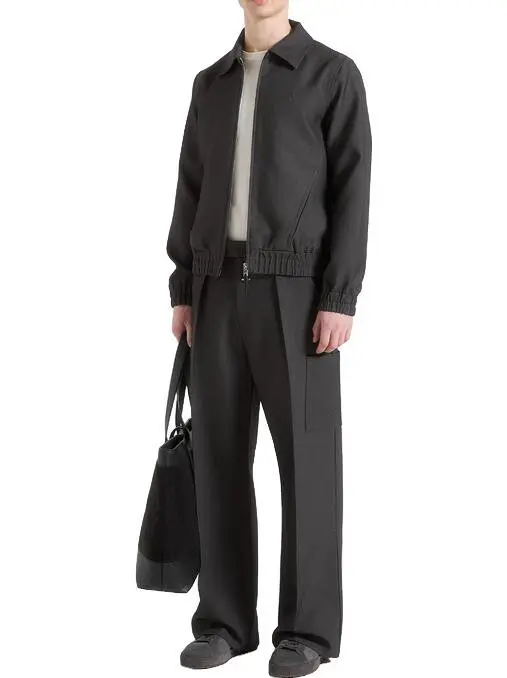 Manière De Voir Luca Wide Leg Trousers With Pleat Pocket Detail - Grey