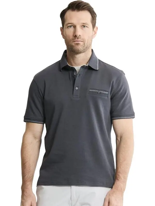 JACHS Cotton Interlock Polo - Charcoal