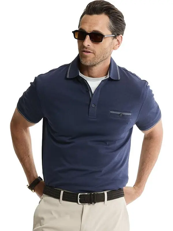 JACHS Cotton Interlock Polo - Navy