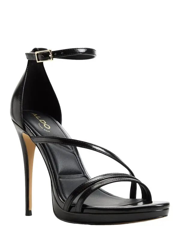 Aldo Odella Ankle Strap Platform Stiletto Sandals - Black
