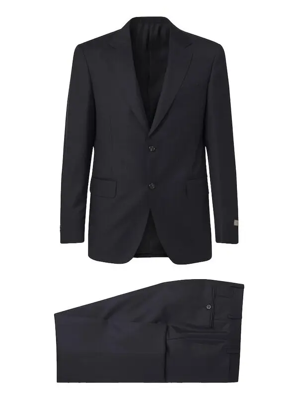 Canali Pinstripe Wool Suit - Blue