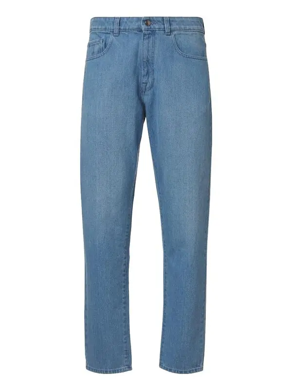 Canali Straight Leg Jeans - Blue