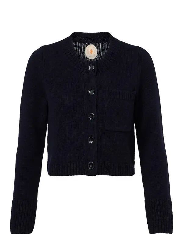 Jardin Des Orangers Wool And Cashmere Cardigan - Blue