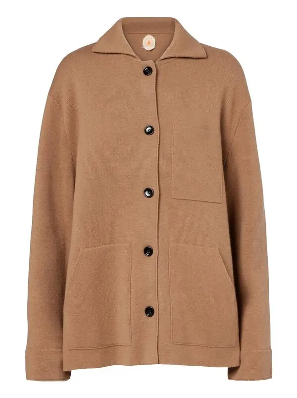 Jardin Des Orangers Wool And Cashmere Cardigan - Brown