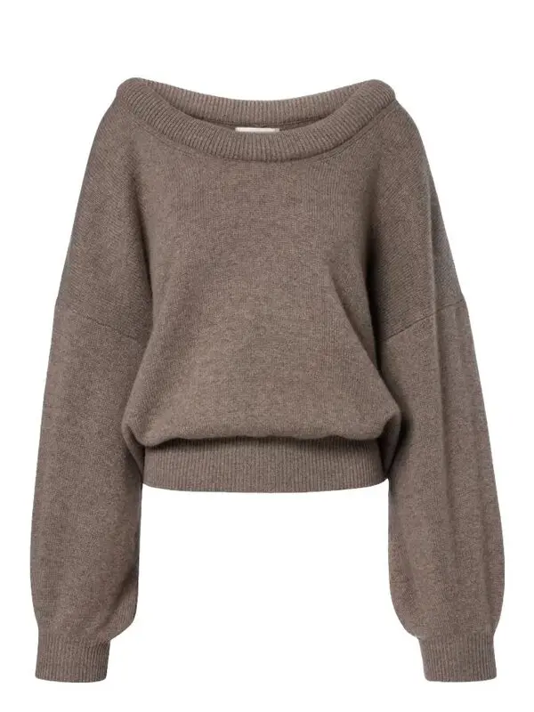 LISA YANG Doria Cashmere Sweater - Grey