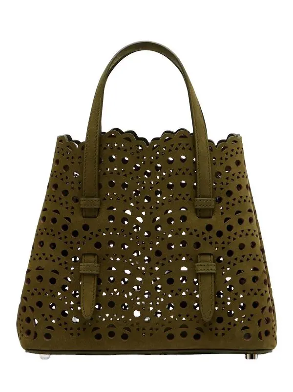 Alaïa Mina 20 Small Leather Top-handle Bag - Green