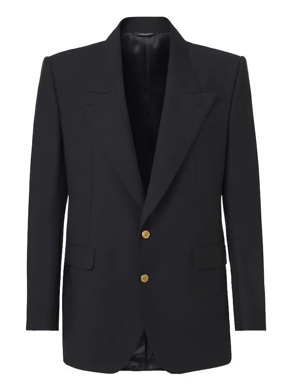 Dolce & Gabbana Virgin Wool Suit Jacket - Black