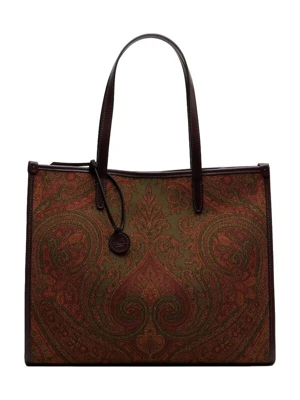 Etro Large Coated Canvas Tote Bag - Multicoloured