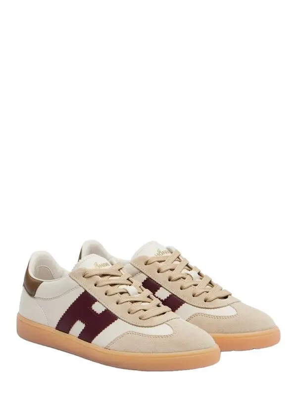 Hogan Leather Sneakers - Beige