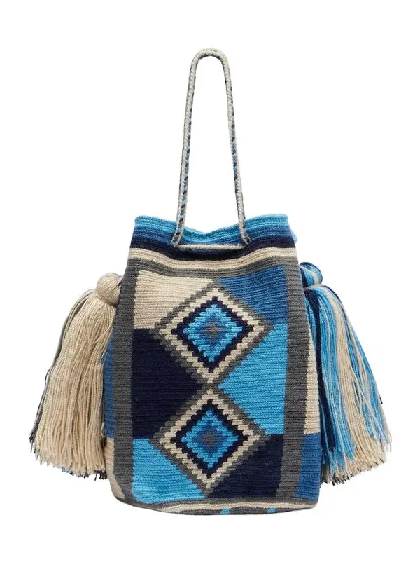 JW Anderson La Mochila Wayuu Woven Bucket Bag - Multicoloured