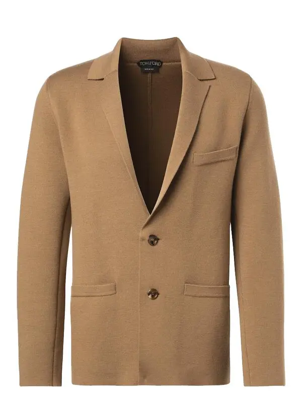 TOM FORD Wool-blend Jacket - Brown