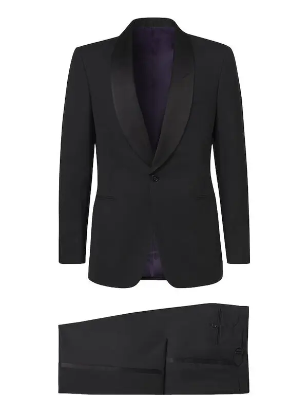 Ralph Lauren Purple Label Wool Tuxedo - Black