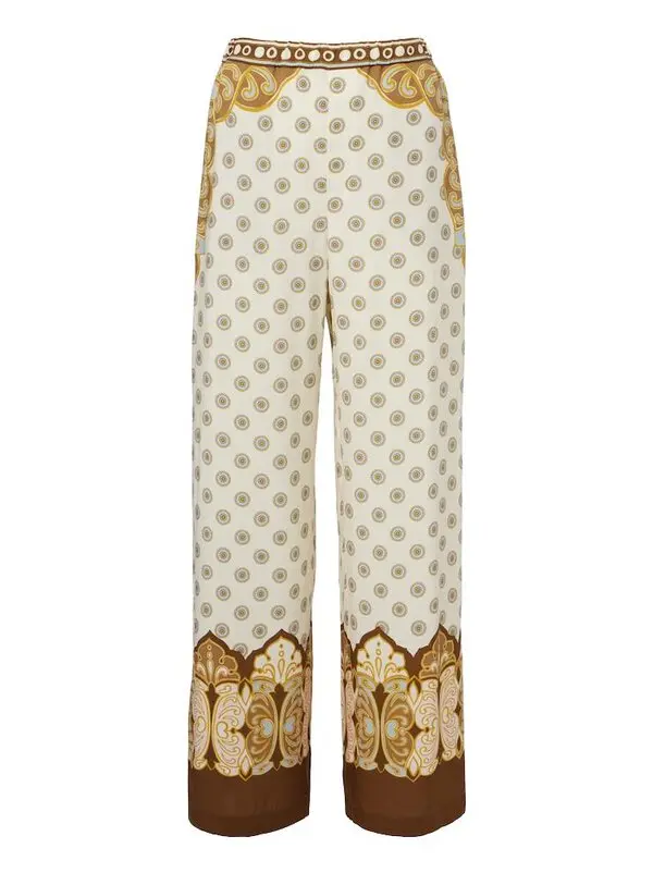 La DoubleJ Club Printed Wide-leg Pants - Multicoloured