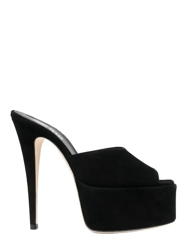 Paris Texas 155mm Peep-toe Stiletto-heel Sandals - Black