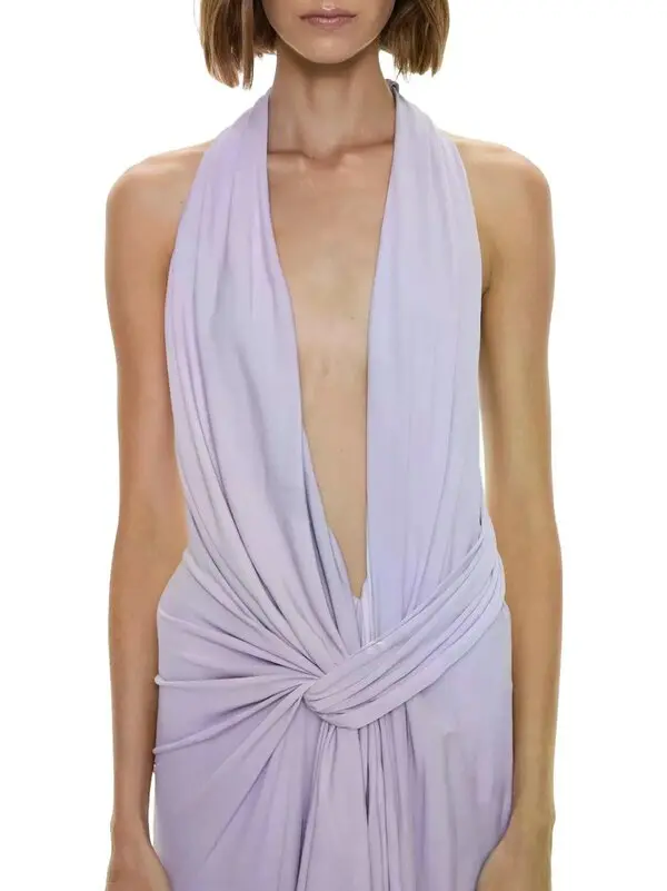 Christopher Esber Spire Cascade Midi Dress - Purple