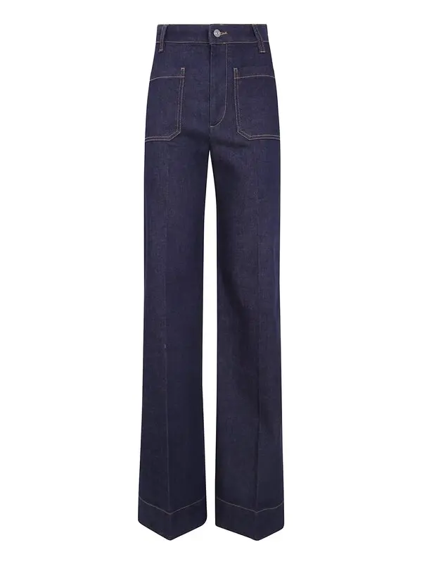 Victoria Beckham Alina Stretch Jeans - Blue