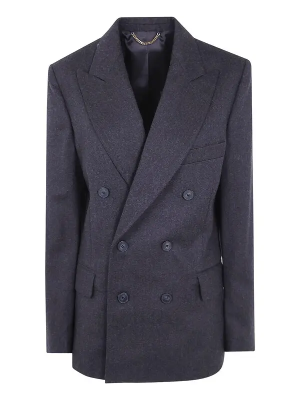 Victoria Beckham Beatrice Wool Blazer - Gray