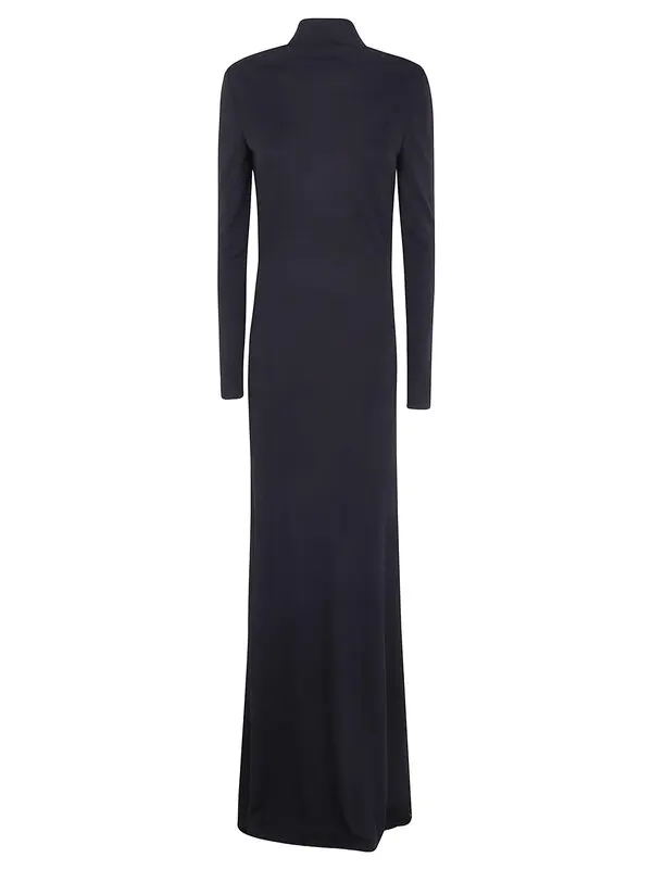 TOM FORD Long Sleeve Evening Dress - Black
