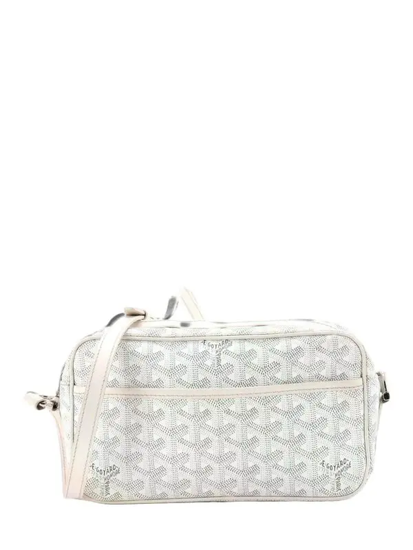 Goyard Cap Vert Bag Coated Canvas Crossbody Bag - White