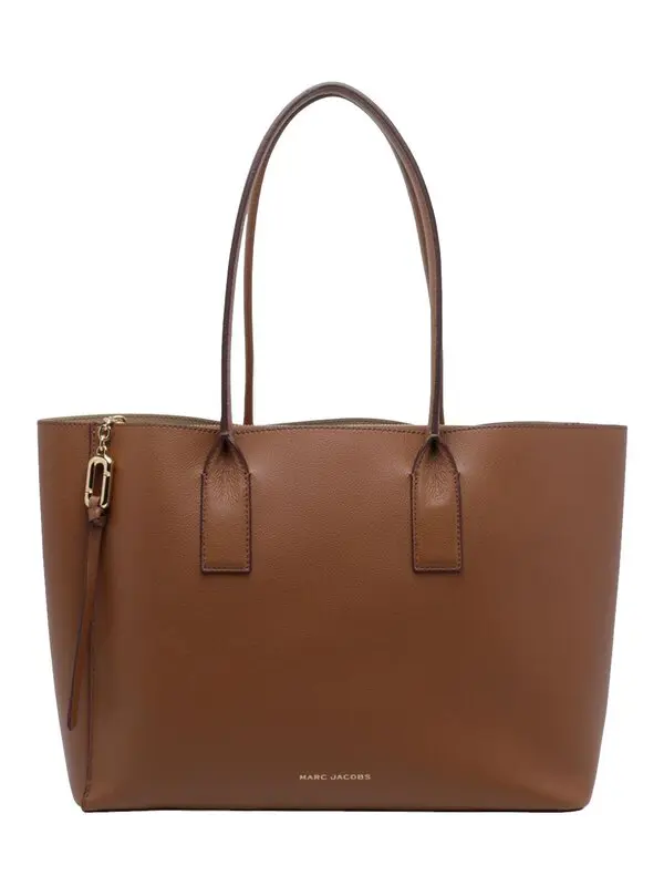 Marc Jacobs Double J Leather Work Tote Bag - Brown