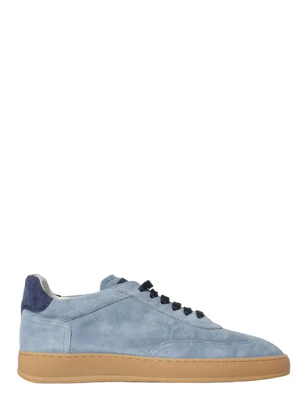 SOLDINI 80 Akira Suede Lace-up Sneakers - Gnawed Blue