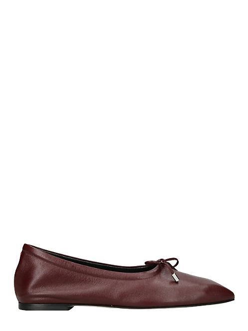 AeydĒ Nami Leather Ballet Flats - Wine